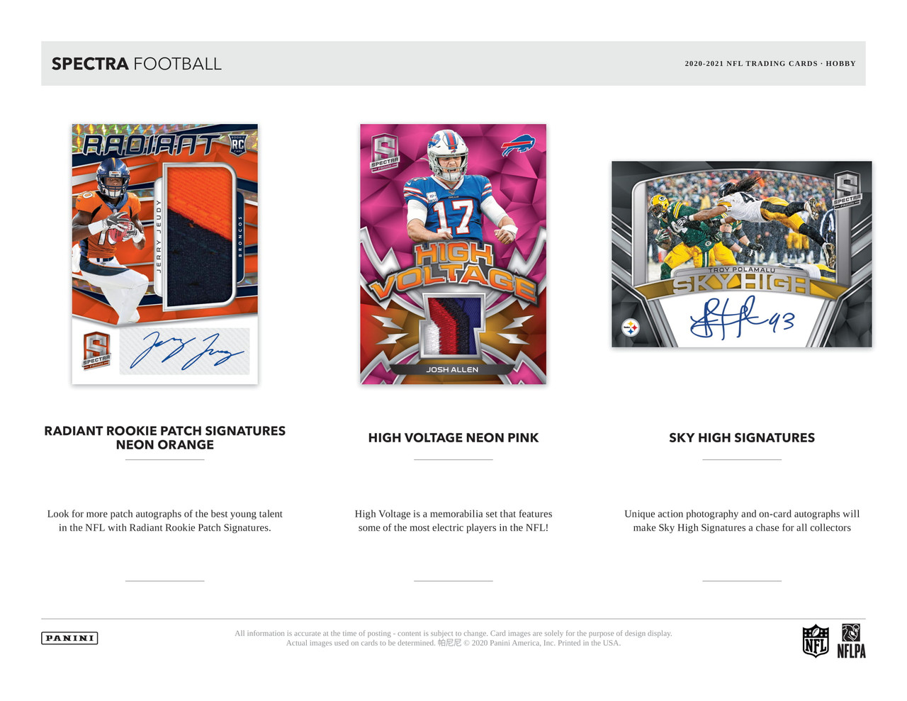 2020 Panini Spectra Football Hobby 8 Box Case
