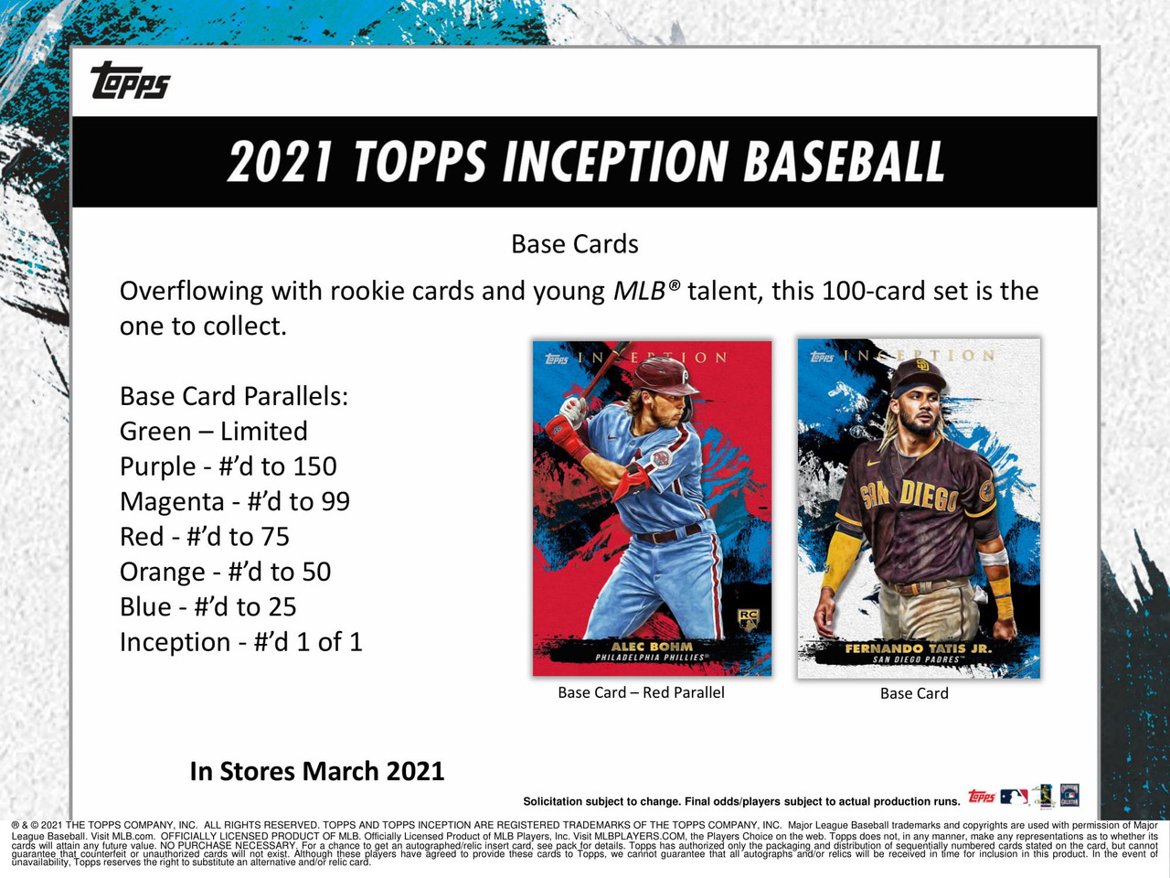 2021 Topps Inception Baseball Hobby 16 Box Case