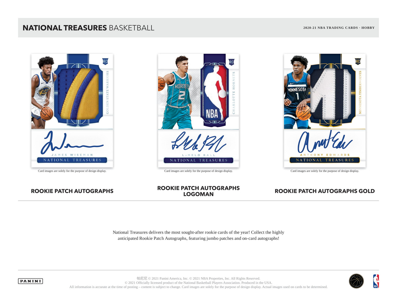 2020-21 National Treasures Basketball Hobby Box