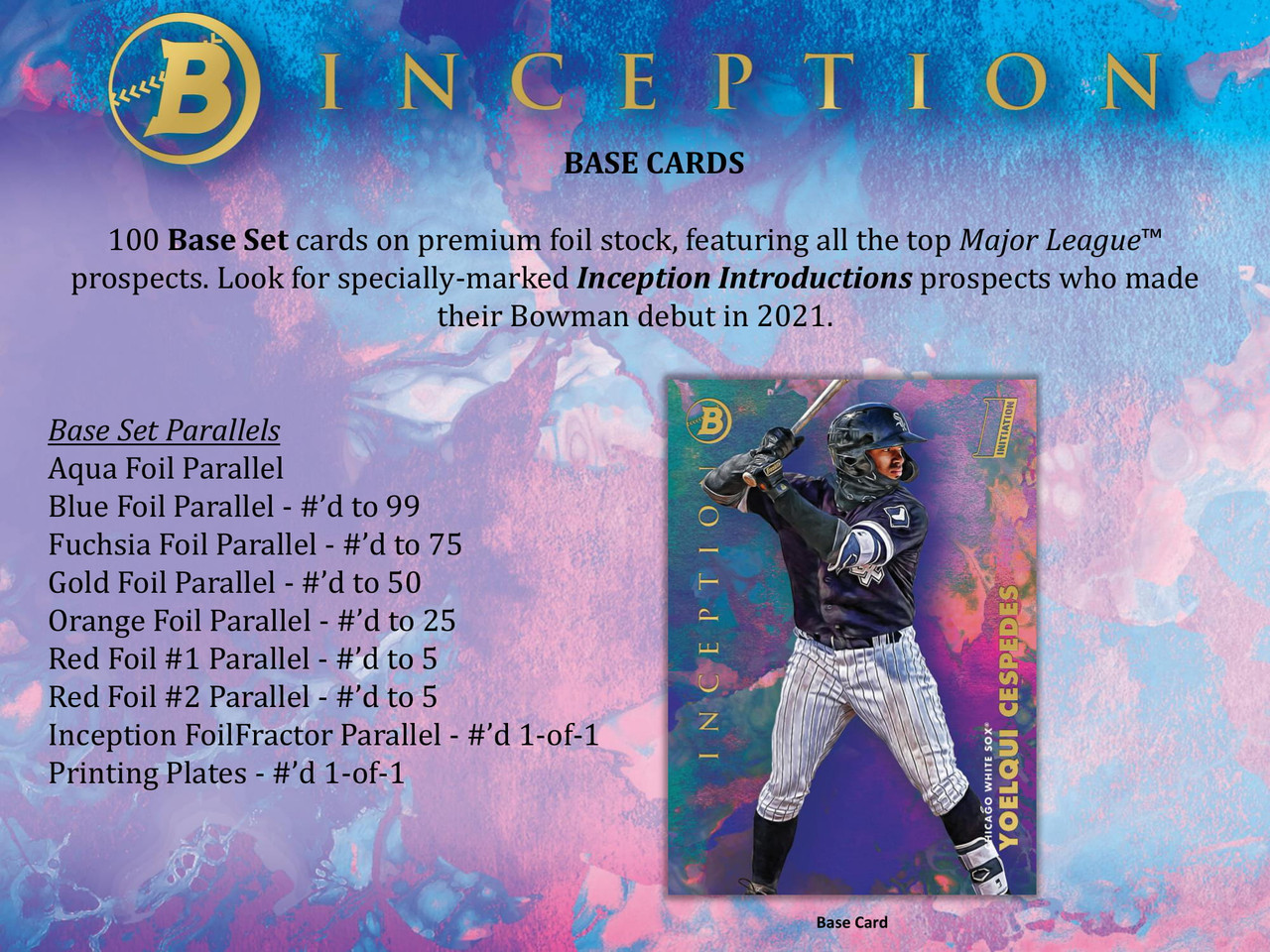 2021 Bowman Inception Baseball Hobby Box