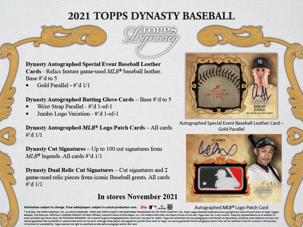 2021 Topps Dynasty Baseball Hobby Box