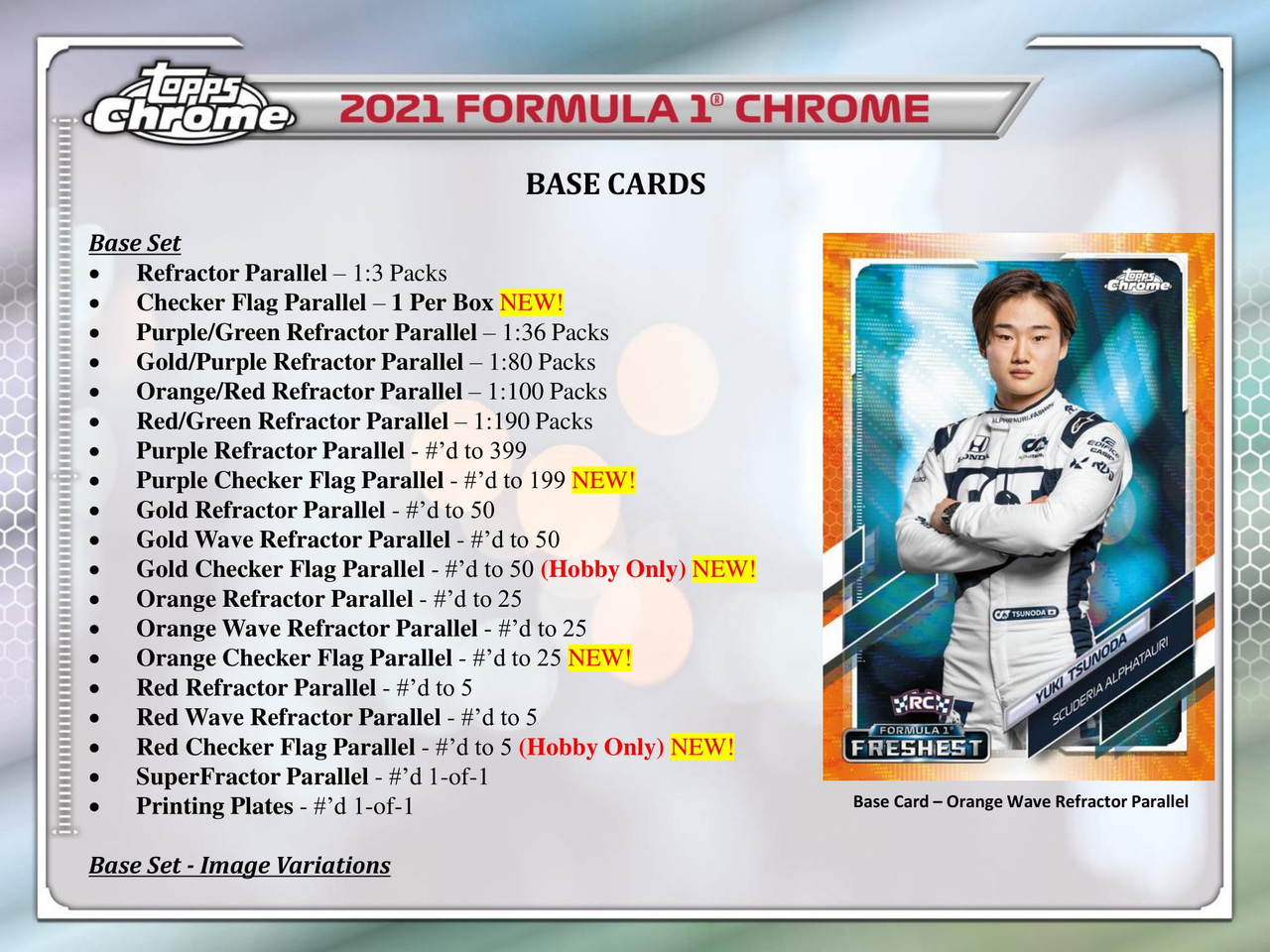 2021 Topps Chrome Formula 1 Racing Hobby Box