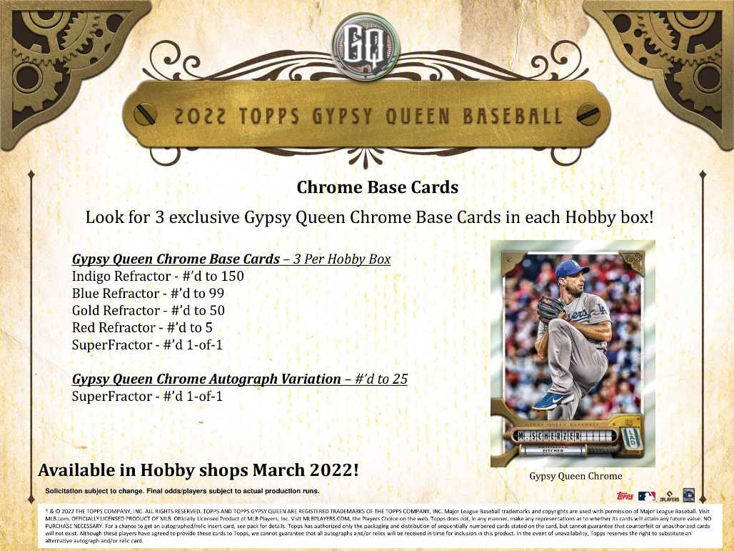 2022 Topps Gypsy Queen Baseball Hobby Box