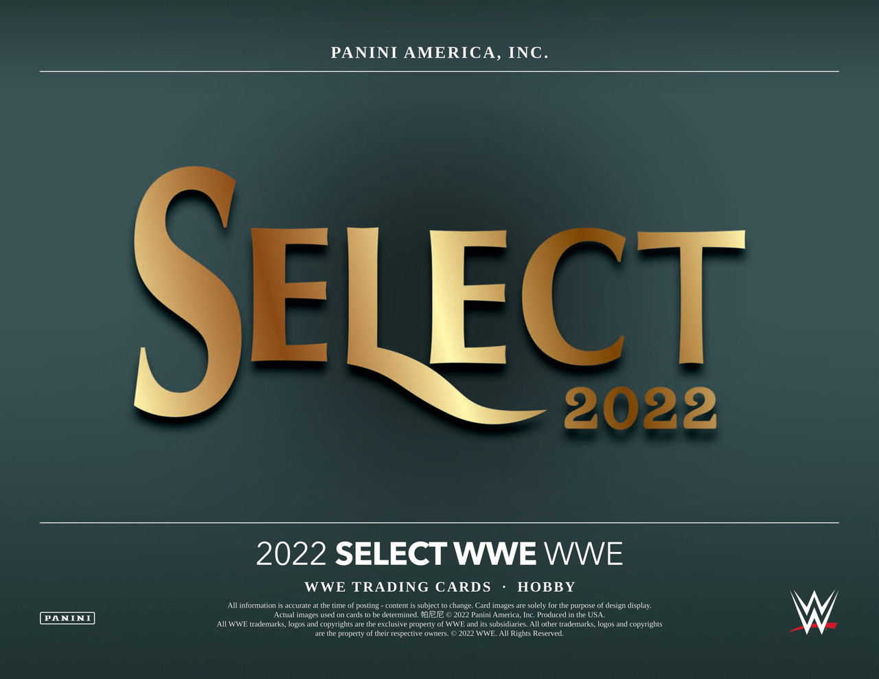2022 Panini Select WWE Hobby 12 Box Case