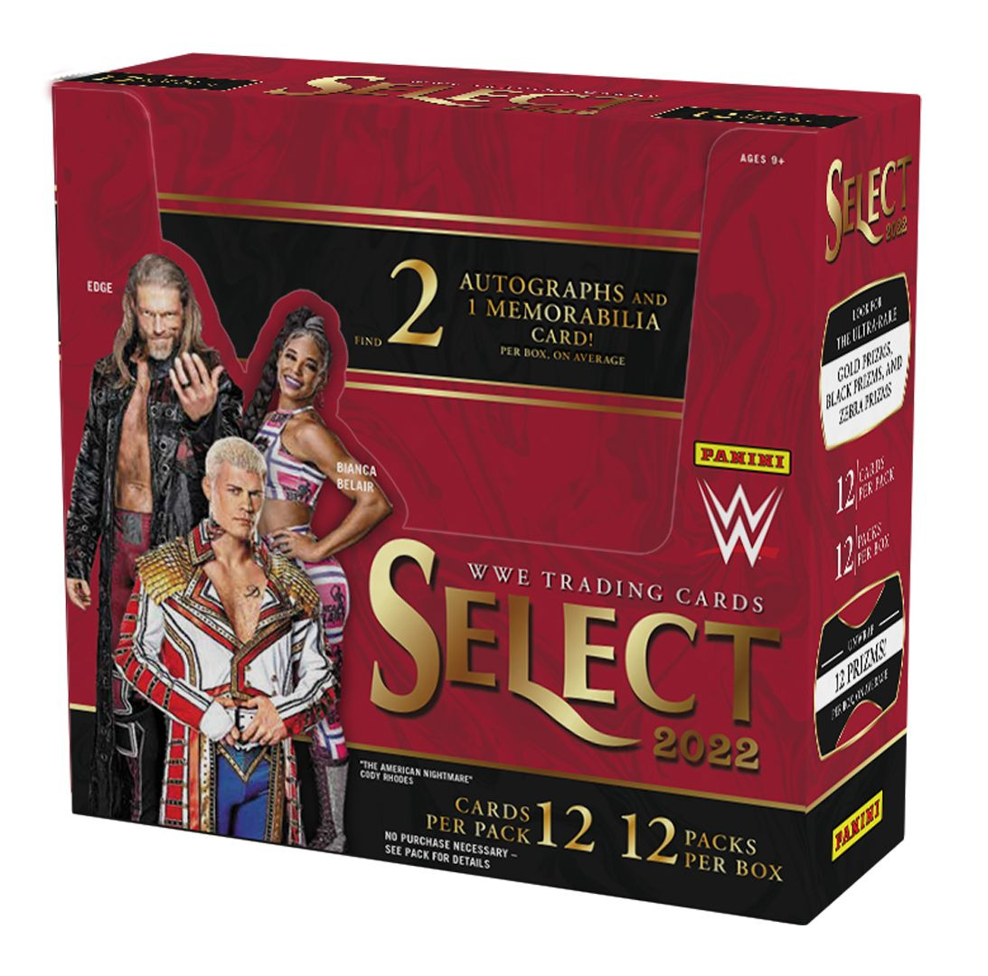 2022 Panini Select WWE Hobby 12 Box Case