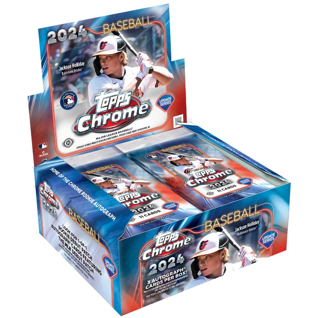 2024 Topps Chrome Update Series Baseball Hobby Jumbo 6 Box Case ...