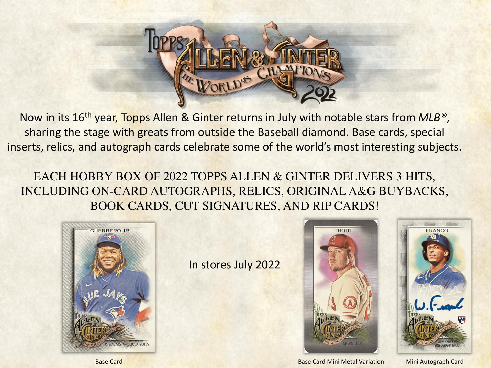 2017 Topps Allen & Ginter Baseball Hobby Box
