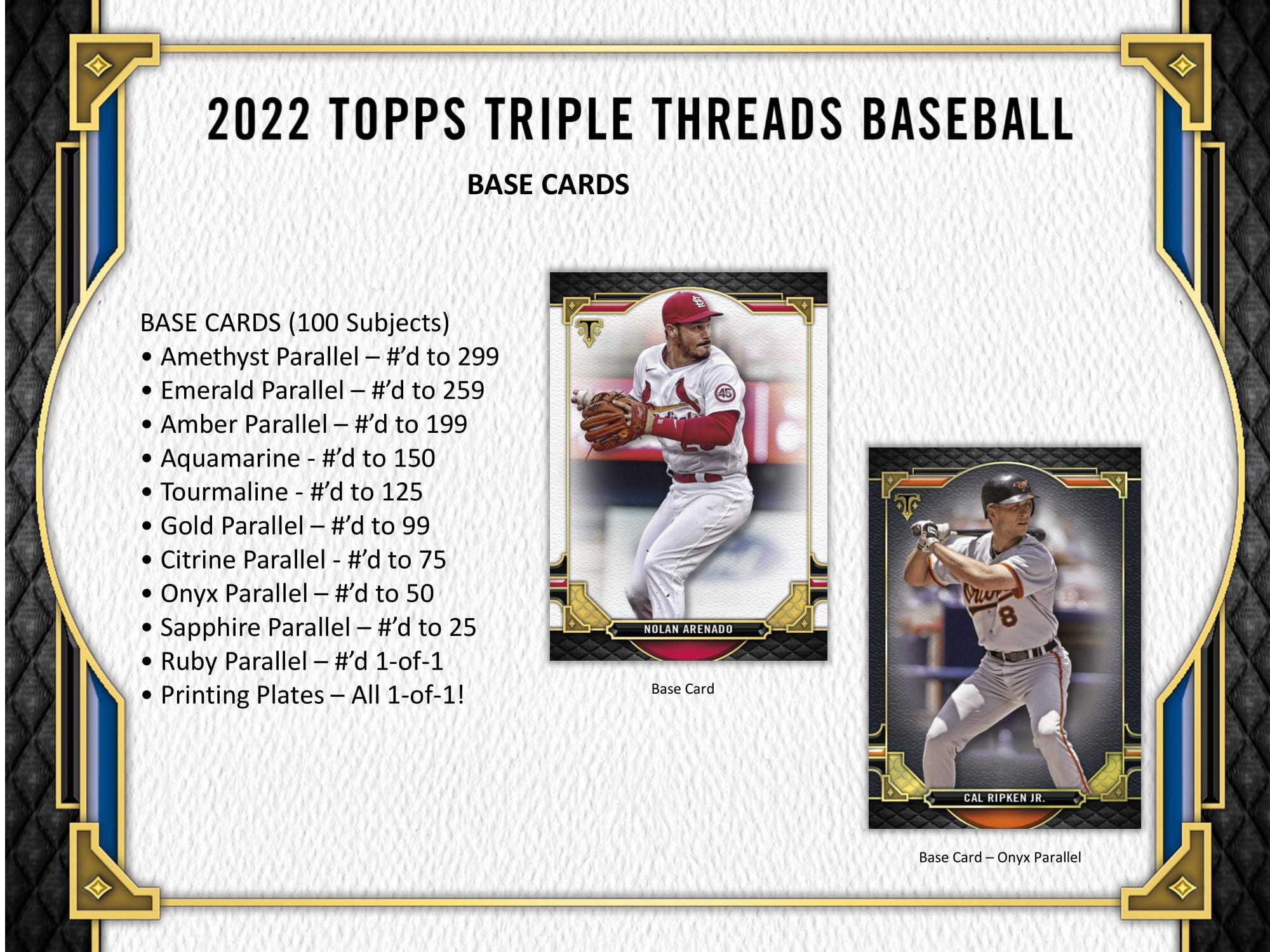 2022 Topps Triple Threads Baseball Hobby Box