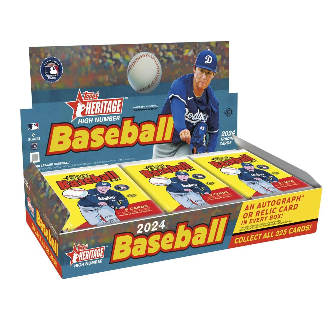 2024 Topps Heritage High Number Baseball Hobby Box | Order Now & Find ...