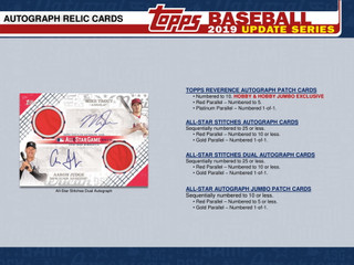 2019 Topps Update Series Baseball HTA Hobby Jumbo Box + 2 Silver Packs