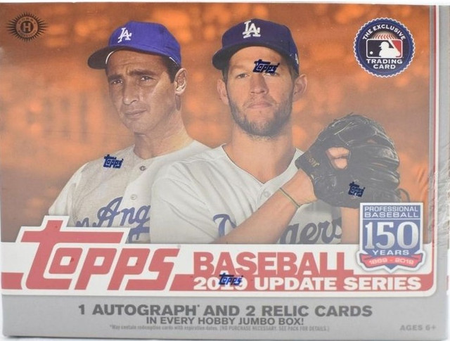 2019 Topps Update Series Baseball HTA Hobby Jumbo Box + 2 Silver Packs