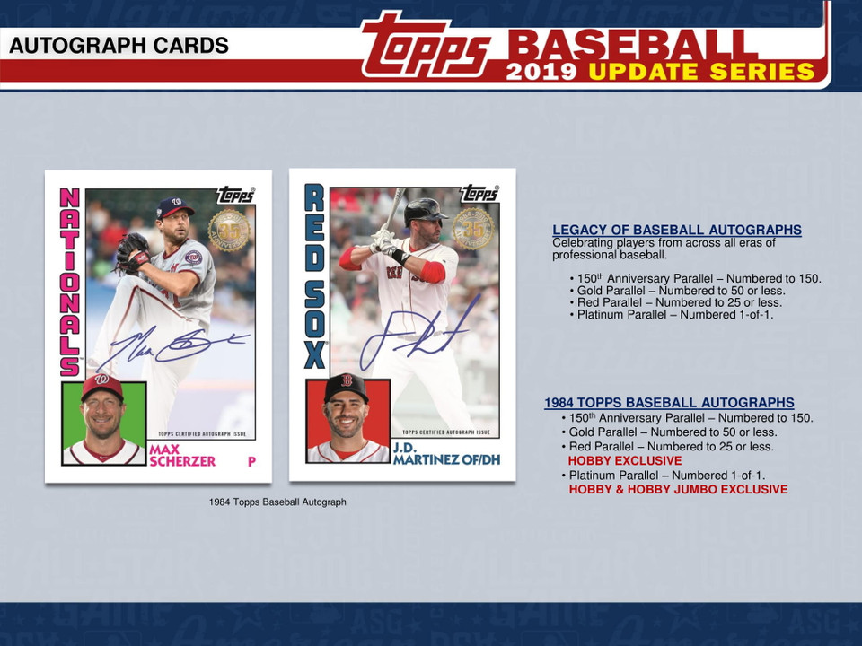 2019 Topps Update Series Baseball HTA Hobby Jumbo Box + 2 Silver Packs