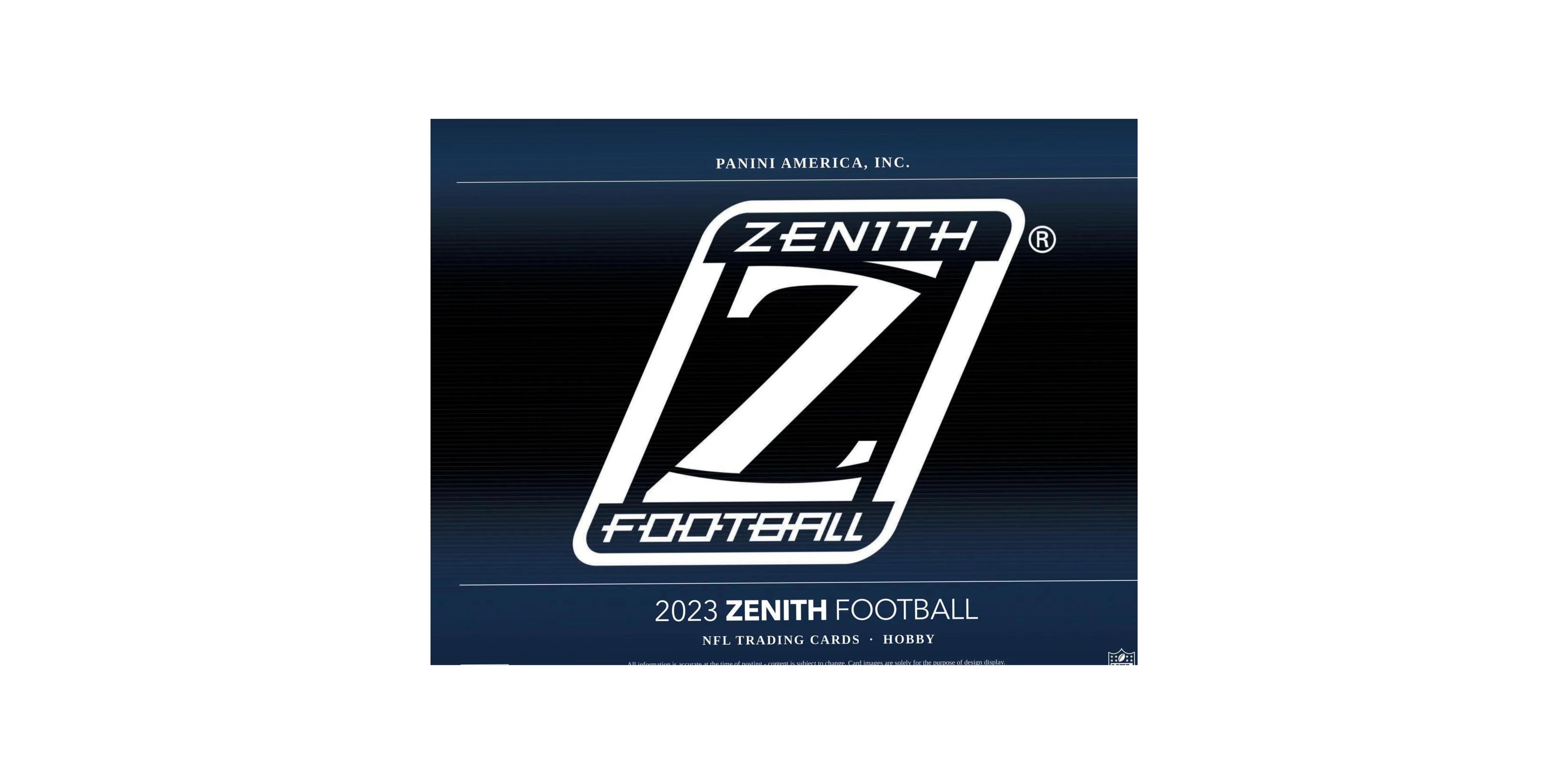 2023 Panini Zenith NFL Football Cards - Diamond Cards Online Store