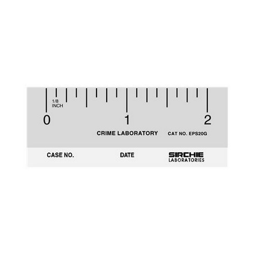 Sirchie Disposable 2" Photo Evidences Ruler - CopsPlus
