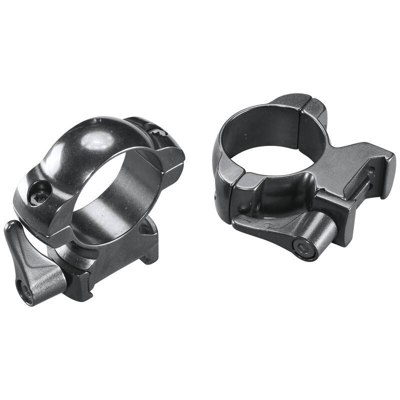 Weaver 49327 Lever Lok™ 1" Top Mount Rings, X-High, Matte Black - CopsPlus