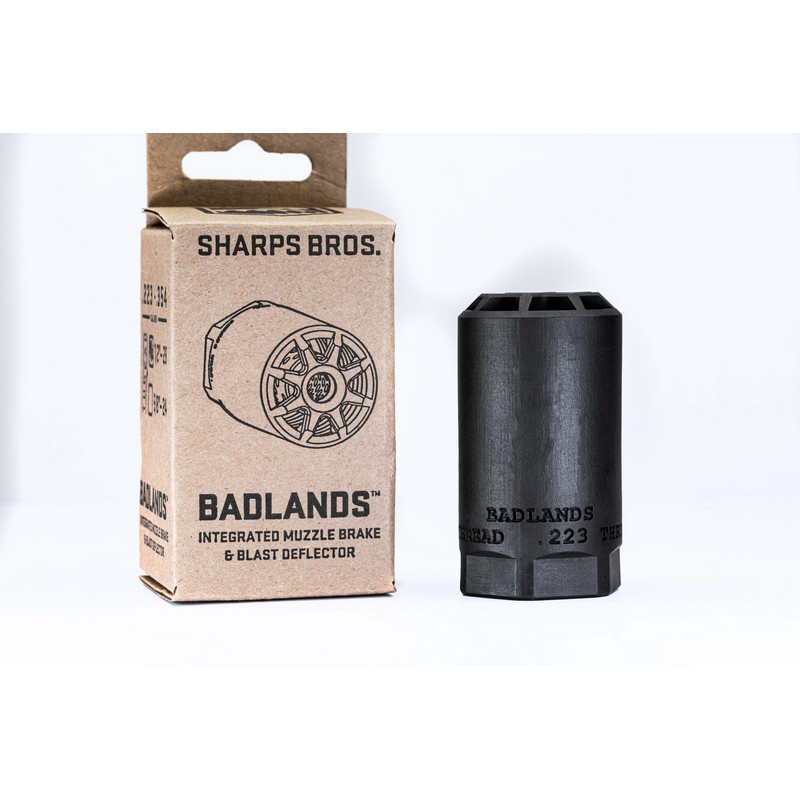 Sharps Bros. Badlands Integrated Muzzle Brake & Blast Deflector - CopsPlus