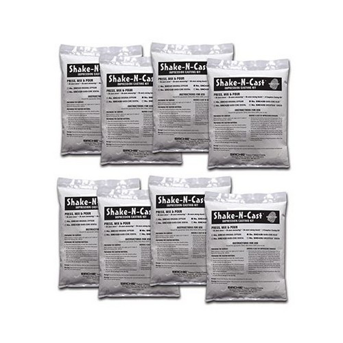Sirchie Shake-N-Cast Hardcore Dental Stone Impression Casting Kit, Blue ...