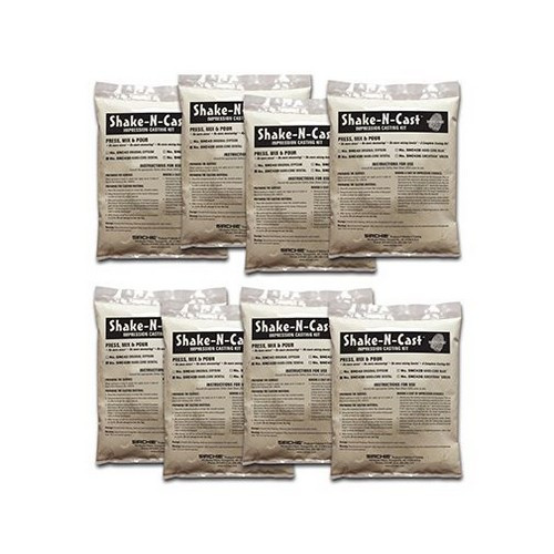 Sirchie Shake-N-Cast Hardcore Dental Stone Impression Casting Kit, Buff ...