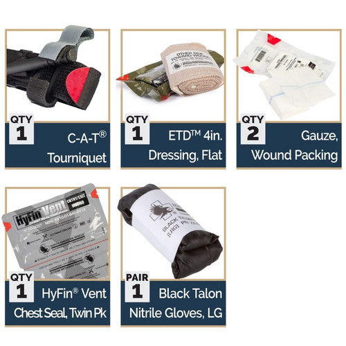 North American Rescue Rig Series Eagle IFAK First Aid Basic Kit - CopsPlus