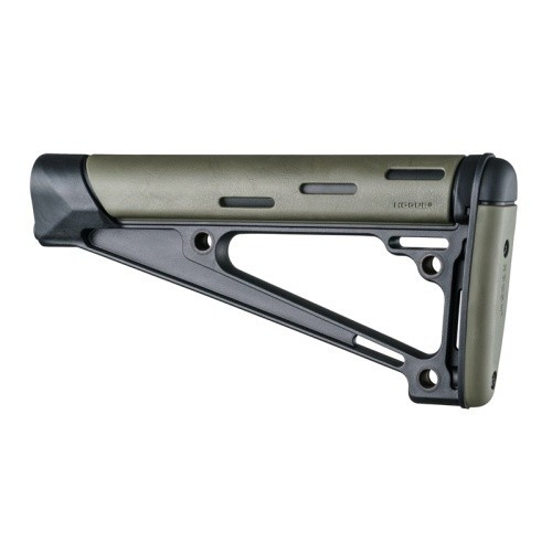 Hogue OverMolded A2 Buffer Tube Fixed Buttstock for AR-15/M16 - CopsPlus