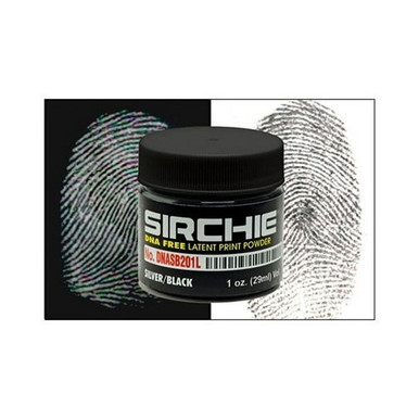 Sirchie DNASB201L DNA Free Silver/Black Latent Fingerprint Powder, 1 ...