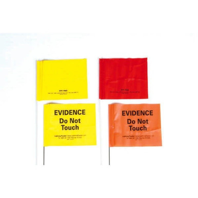 Lightning Powder Evidence Flags - Printed or Blank (100 Pack) - CopsPlus