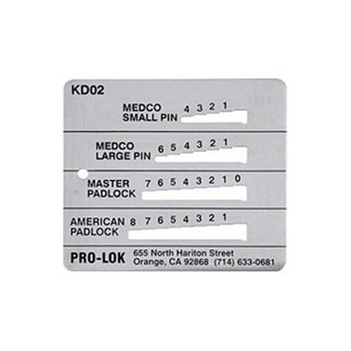 Pro-Lok KD02 Key Decoder – Medeco, Master & American - CopsPlus