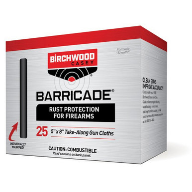 Birchwood Casey BC-33025 Cloth Barricade Rust Protection Wipes, 25 Pack ...