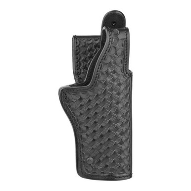 Dutyman 7321 Basketweave Leather Mid Ride (Jacket Slot) Holster, Black ...