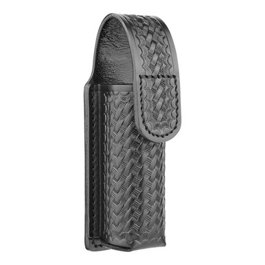 Dutyman 2621 Basketweave Leather 4 oz. Mace/OC Holder, Black - CopsPlus