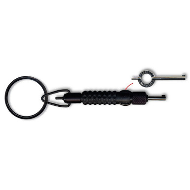 Zak Tool ZT15 Handcuff Key Extension Tool w/ Swivel Key Ring, Black (2 ...