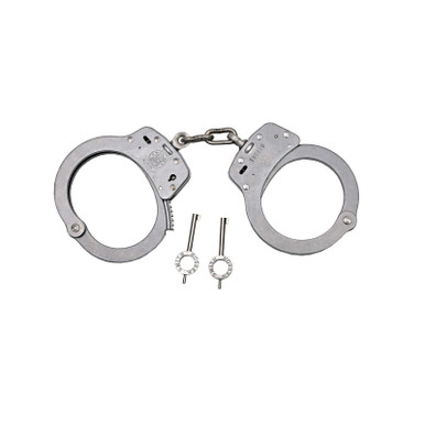 Smith & Wesson 350105 Model 103 Chain-Linked Slot Lock Handcuffs & Keys ...