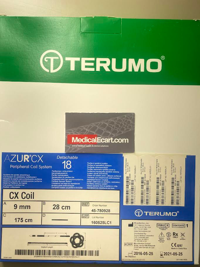 Azur CX Detachable System AZUR CX Detachable 018 9mm x 28cm Terumo