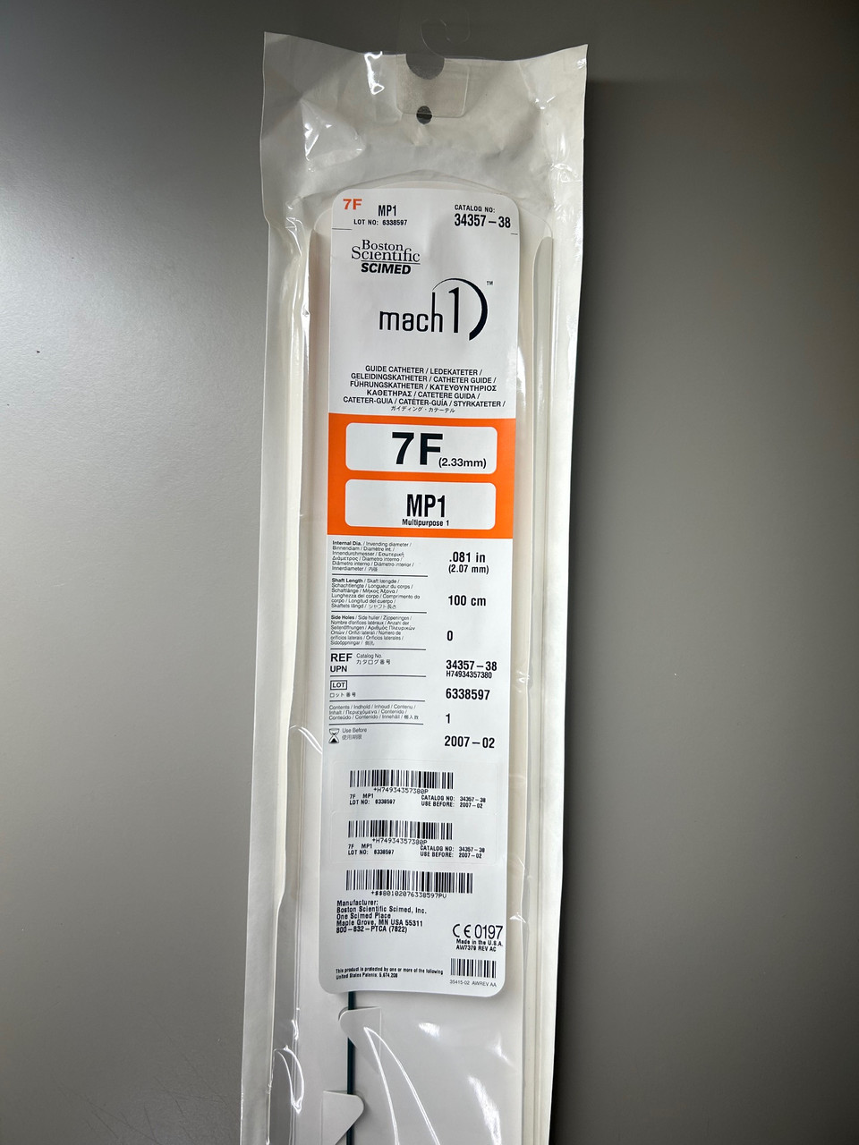 Boston Scientific SCIMED Mach1 7F MP1 Guide Catheter