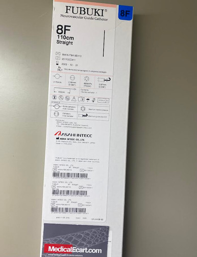 FUBUKI Neurovascular Guide Catheter 8Fr 110cm5cm Straight