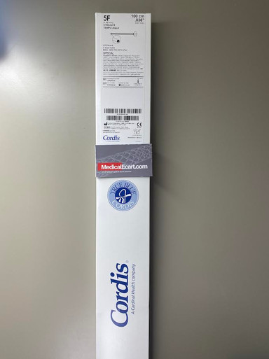 Cordis, Tempo Aqua Hydrophilic-Coated Diagnostic Catheter 5fr X 100cm, Straight Tip SRD6905