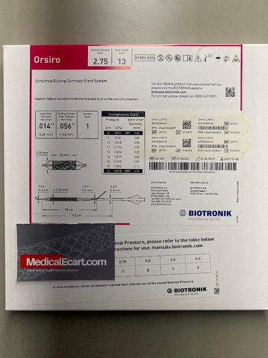 BIOTRONIK 401750 Orsiro Drug Eluting Coronary Stent System