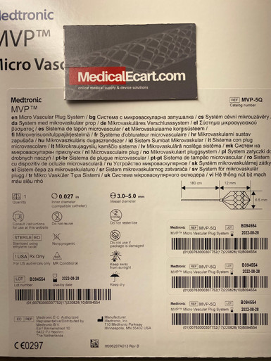 MEDTRONIC Mechanically Detachable MVP Plug system