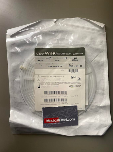 ViperWire Advance, .014 Tip .014"X335cm Advanced Guidewire. 1 each VPR-GW-14