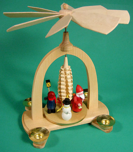 Santa Snowman Children Christmas Pyramid