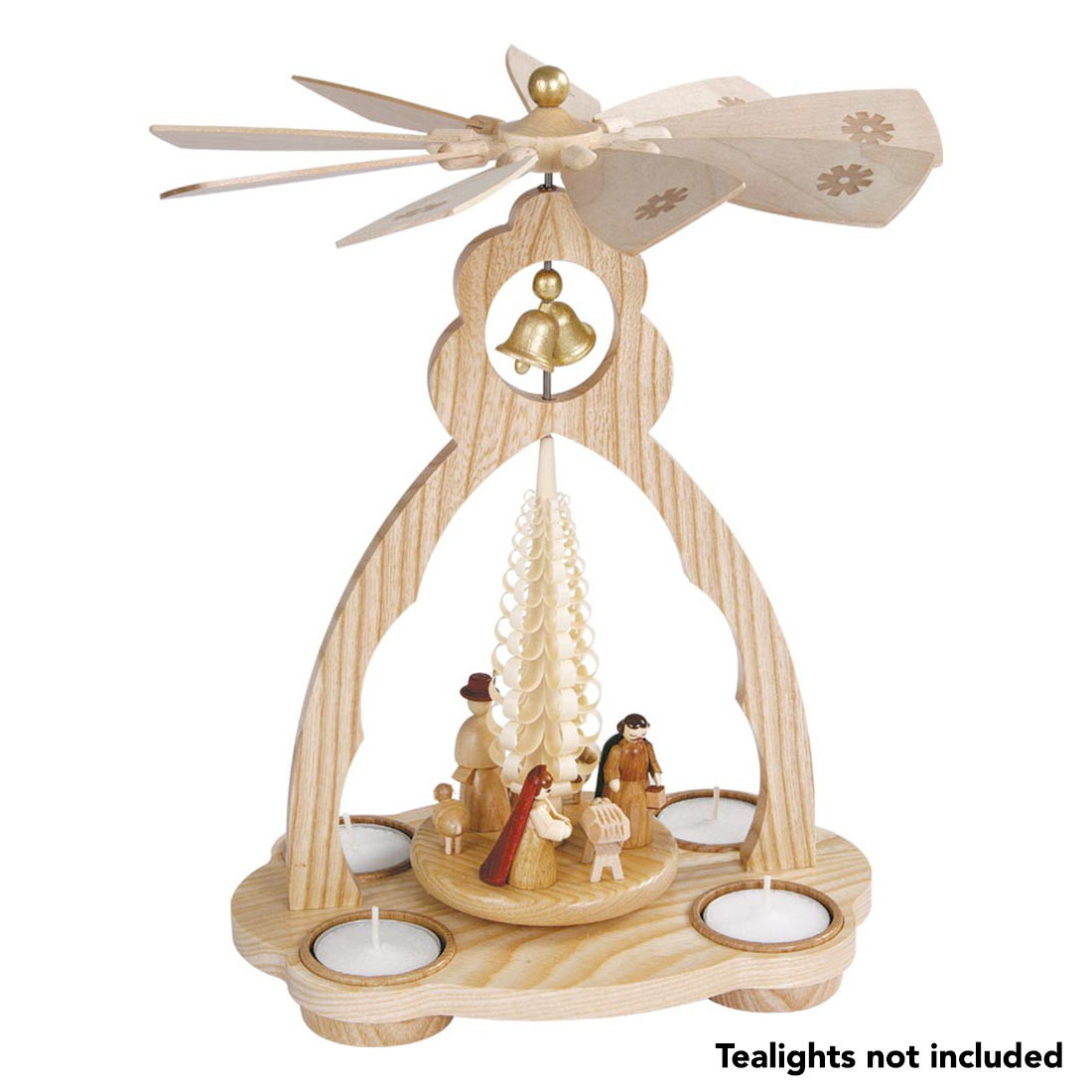 Richard Glässer – Tealight Nativity German Christmas Carousel Pyramid