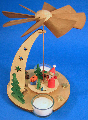 TeaLight Santa German Pyramid | ChristKindl-Markt German Gifts