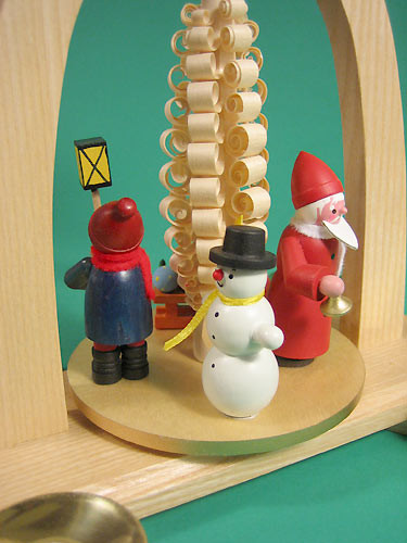 Santa Snowman Children Christmas Pyramid