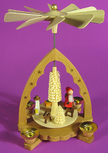 Santa Snowman Children Christmas Pyramid