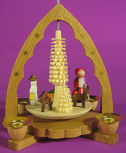 Santa Snowman Children Christmas Pyramid