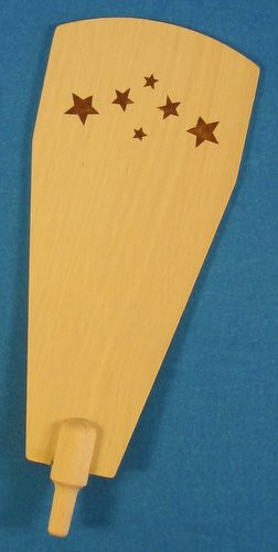 Natural Wood Star Paddle | ChristKindl-Markt German Gifts