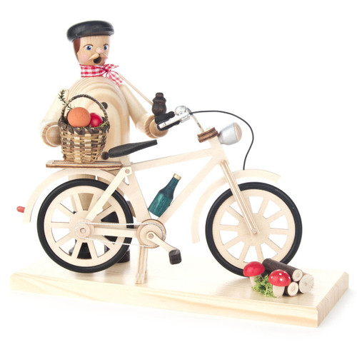 Bicycle Rider German Smoker | ChristKindl-Markt German Gifts