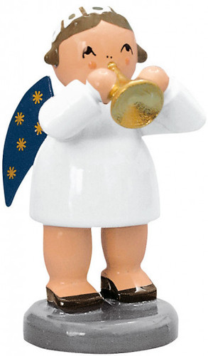 German Angel Figurine Horn | ChristKindl-Markt German Gifts