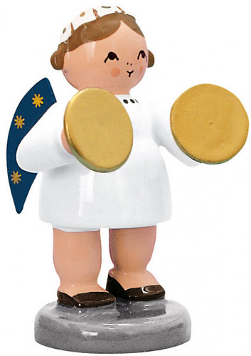 German Angel Figurine Cymbals | ChristKindl-Markt German Gifts