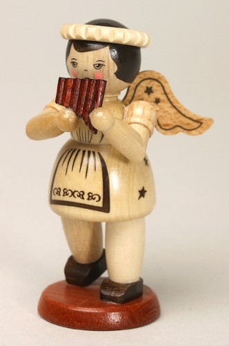 Natural Angel Playing Pipes | ChristKindl-Markt German Gifts